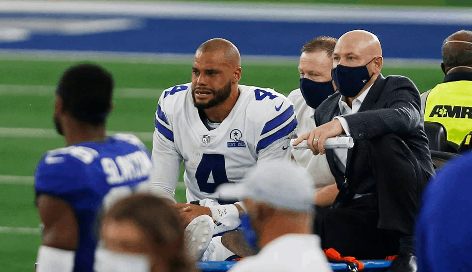 Dak carted off from the field after suffering ankle injury - Players Bio
