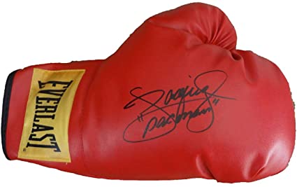 Manny Signed Autograph in Boxing Glove - Players Bio