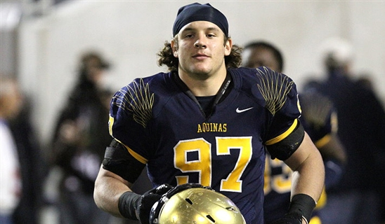 Nick playing football at St Thomas Aquinas - Players Bio