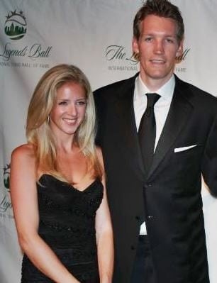 Mike with his wife, Sarah Dunleavy - Players Bio