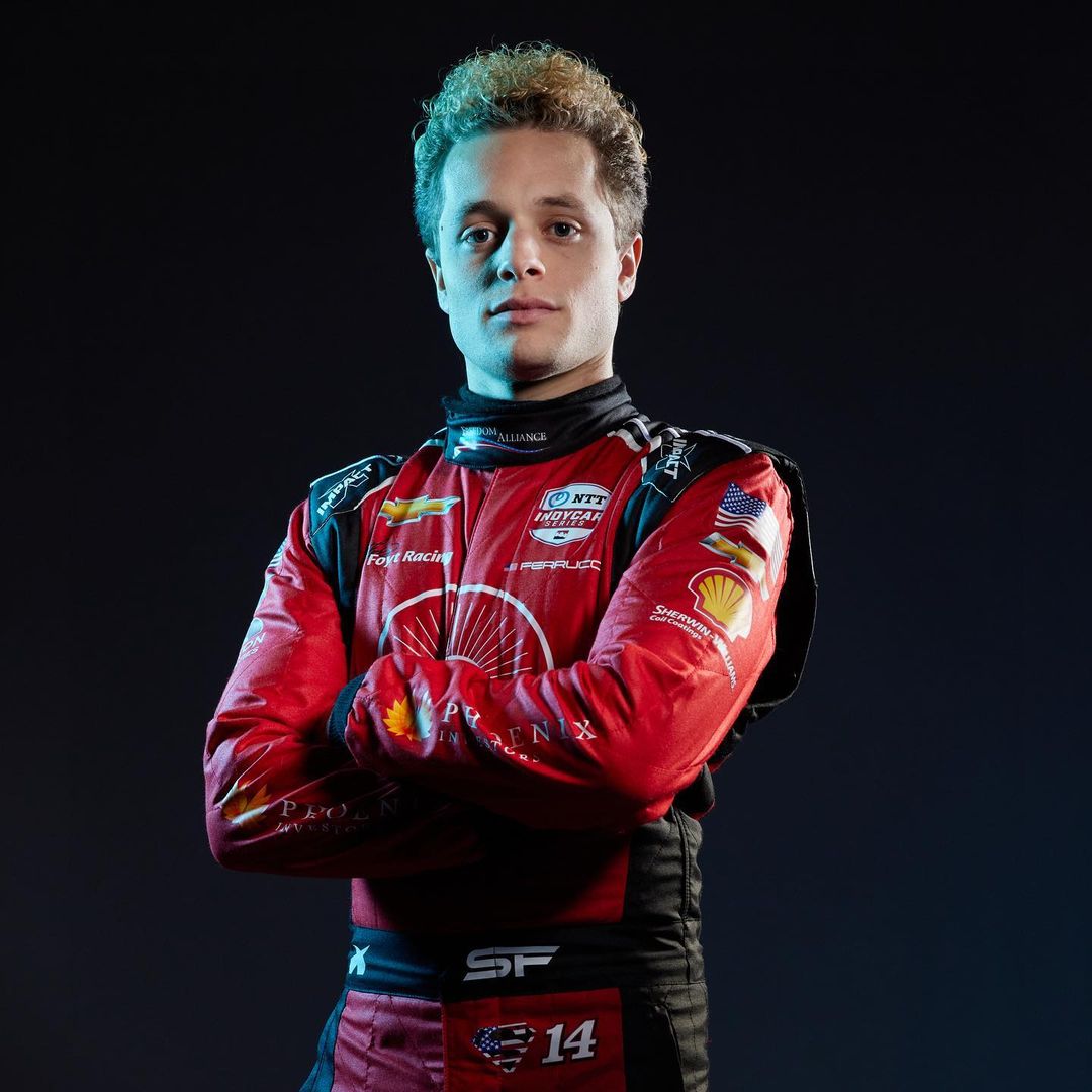 American Professional Racing Driver Santino Ferrucci - Players Bio