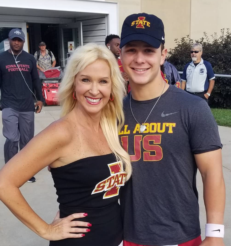 Carrie Purdy with her son, Brock Purdy - Players Bio