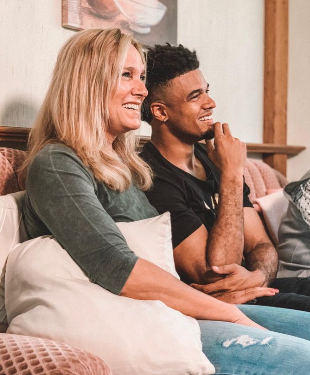 ST Brown with his mother - Players Bio