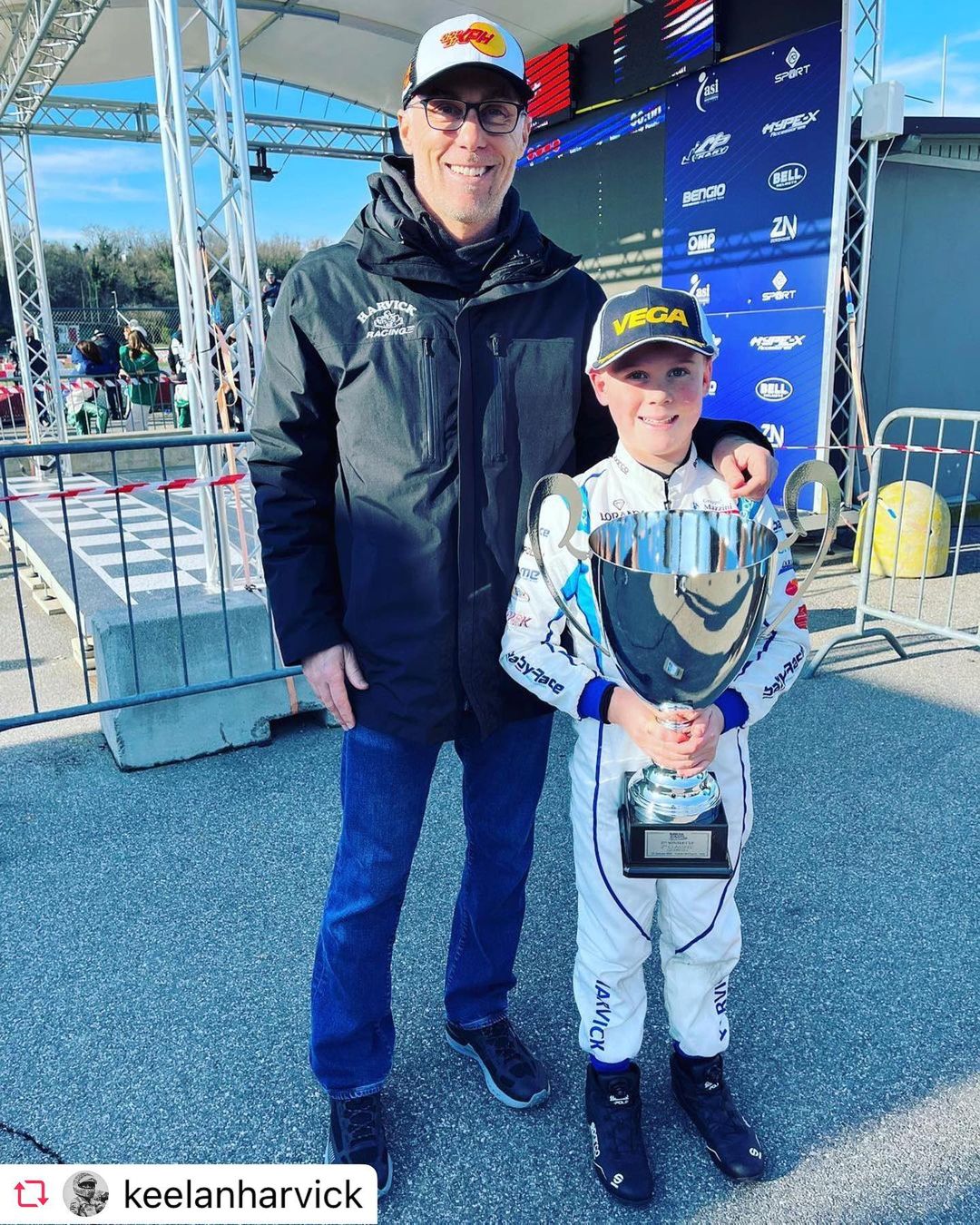 Kevin with his Son, Keelan - Players Bio