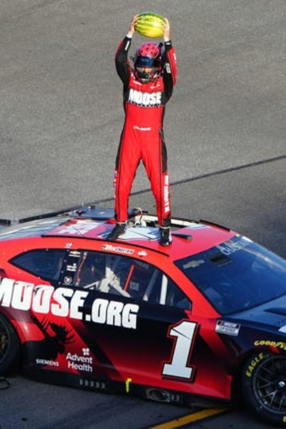 Ross Chastain Celebrating His Victory - Players Bio