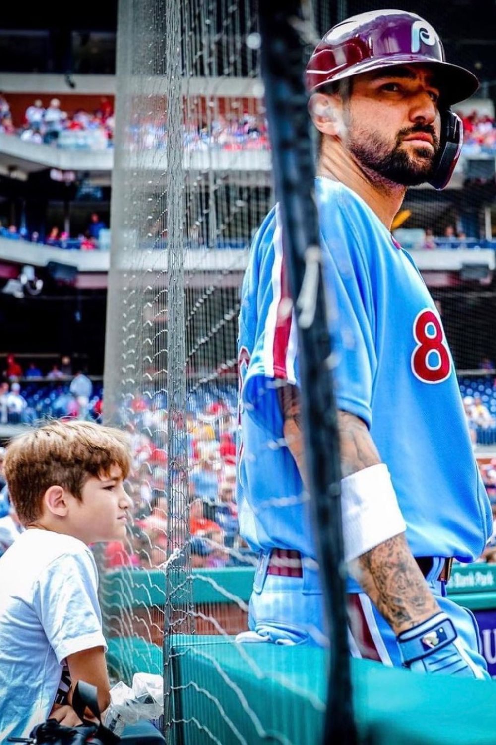 Nick Castellanos With His Son Liam - Players Bio