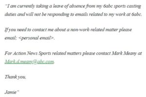 Where Is Jamie Apody? Did She Leave 6ABC Sports? Husband And Kids ...