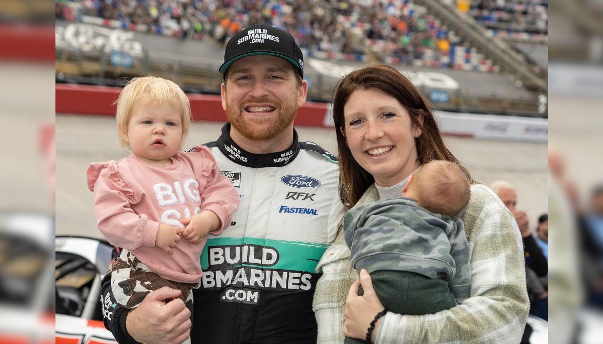 NASCAR Driver Chris Buescher Celebrates Over Six Years Together With ...